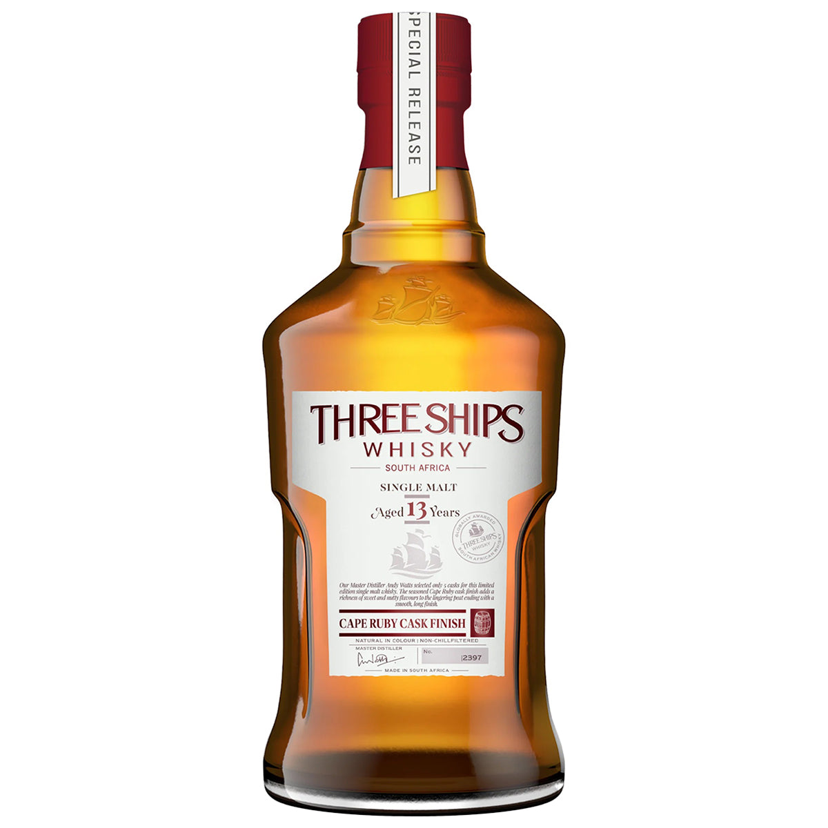 Three Ships 13 Year Old Cape Ruby Finish South African Whisky