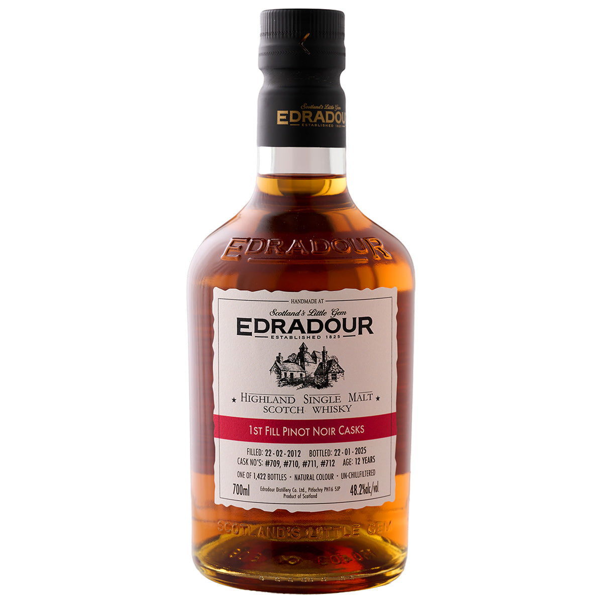 Edradour 12 Year Old Pinot Noir Cask Highland Scotch | Buy Whisky Online